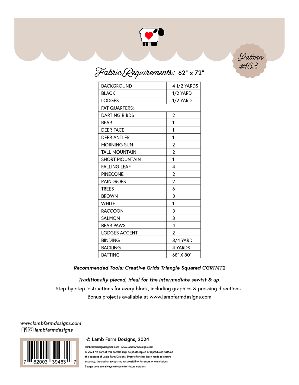 Enchanted Forest PDF Quilt Pattern – Lamb Farm Designs