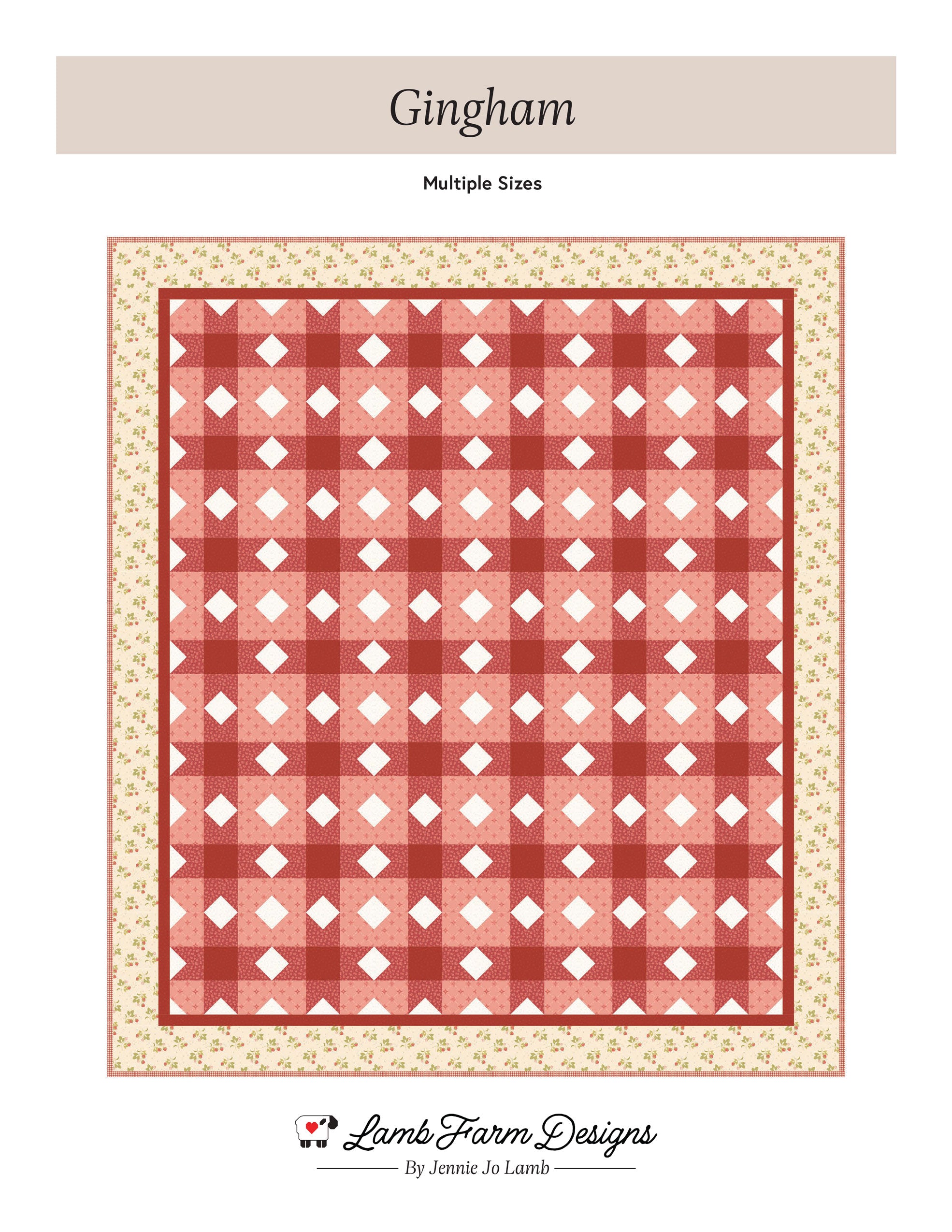 PRE-ORDER Gingham Quilt Kit – Lamb Farm Designs