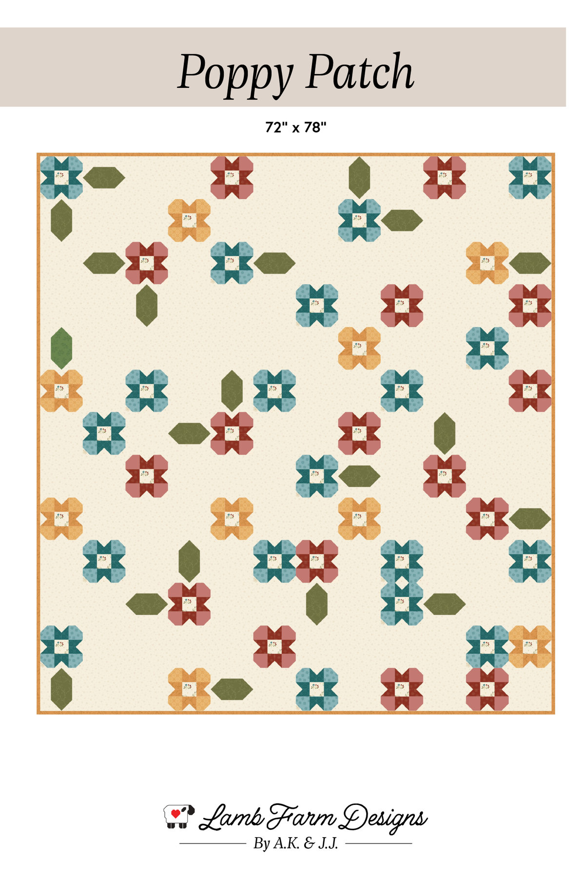 Poppy Patch PDF Quilt Pattern – Lamb Farm Designs