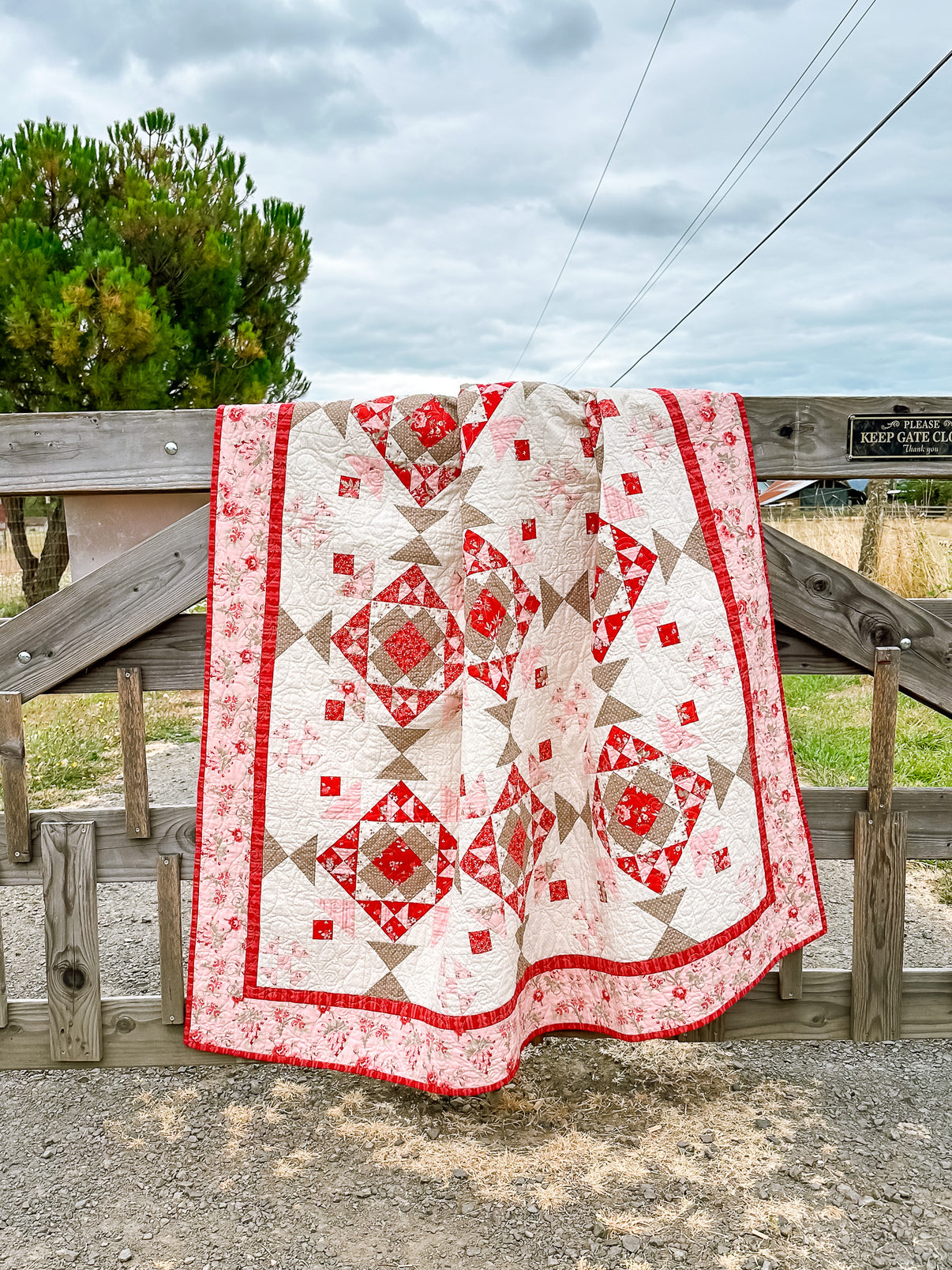 Strawberries & Cream PDF Quilt Pattern – Lamb Farm Designs