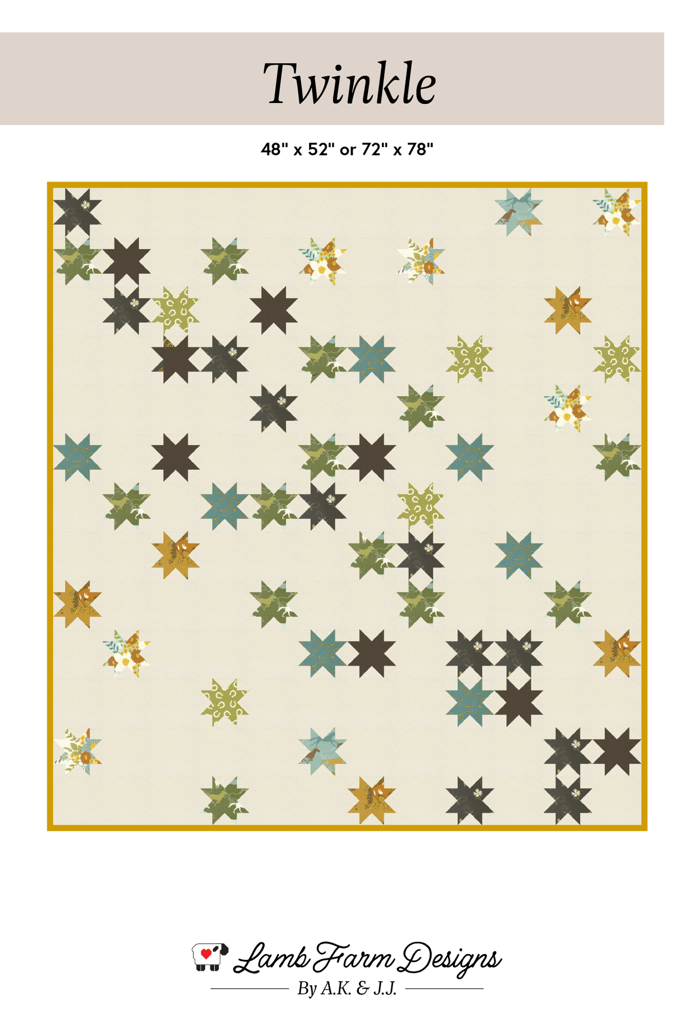 Twinkle PDF Quilt Pattern – Lamb Farm Designs