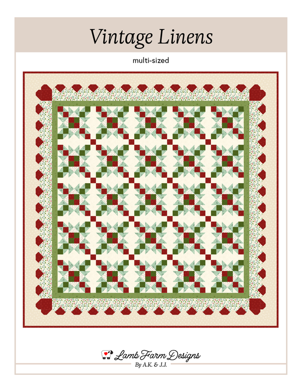 Vintage Linens Quilt Pattern – Lamb Farm Designs
