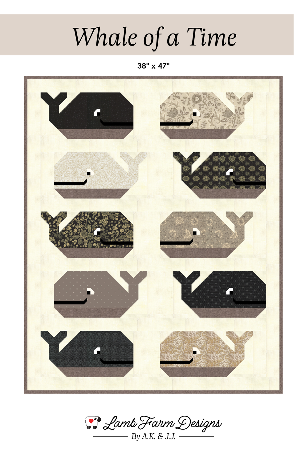 Whale of a Time Quilt Pattern – Lamb Farm Designs