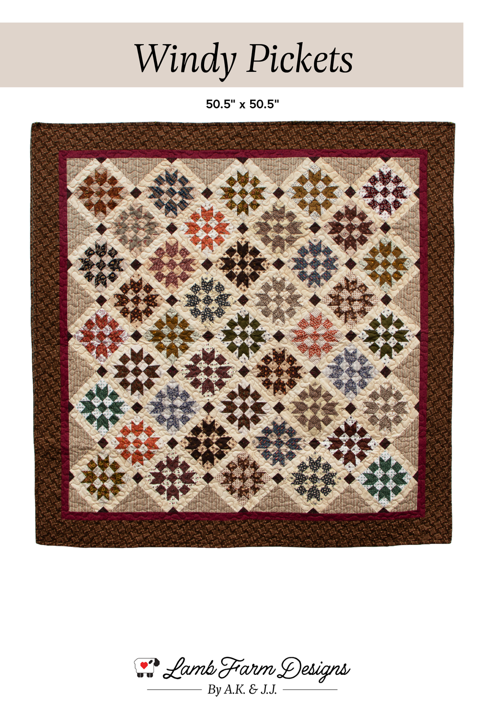 Windy Pickets PDF Quilt Pattern – Lamb Farm Designs